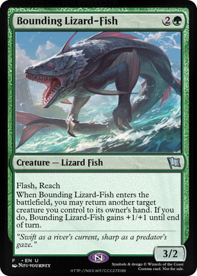 MTGNexus - Bounding Lizard-Fish