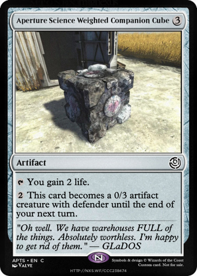 MTGNexus - Aperture Science Weighted Companion Cube