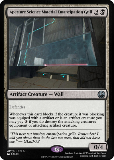 MTGNexus - Aperture Science Material Emancipation Grill