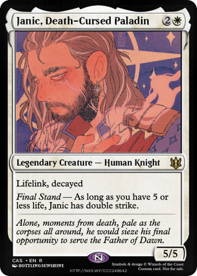 MTGNexus - Janic, Death-Cursed Paladin