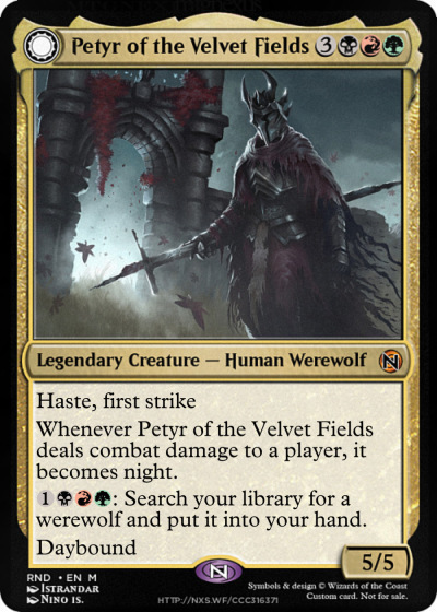 MTGNexus - Petyr of the Velvet Fields // Petyr, The Battle Ender