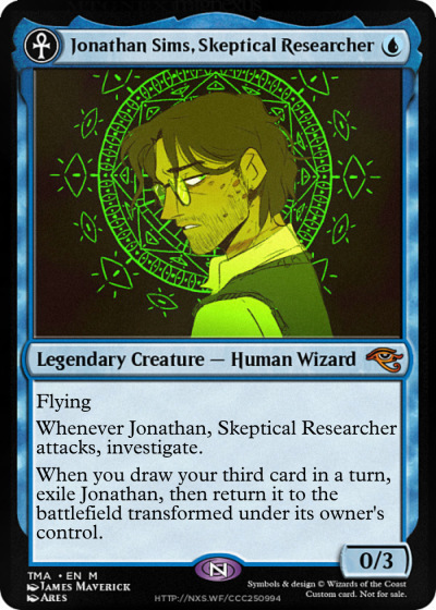 MTGNexus - Jonathan Sims, Skeptical Researcher // Jonathan, the Archivist
