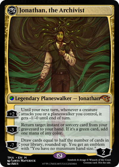 MTGNexus - Jonathan Sims, Skeptical Researcher // Jonathan, the Archivist