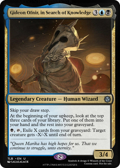 MTGNexus - Gideon Ofnir, in Search of Knowledge