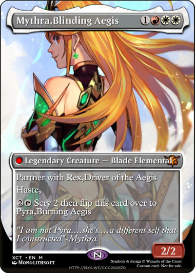MTGNexus - Pyra,Burning Aegis // Mythra,Blinding Aegis