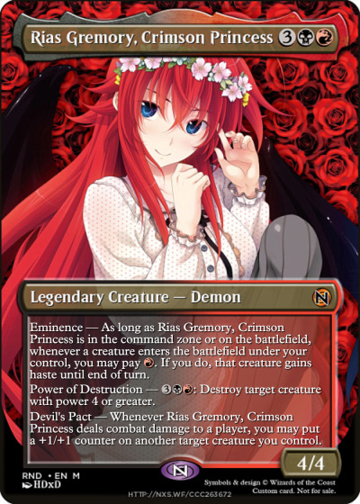 MTGNexus - Rias Gremory, Crimson Princess