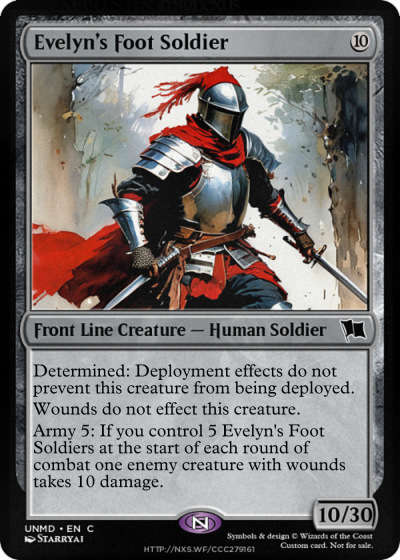 MTGNexus - Evelyn's Foot Soldier
