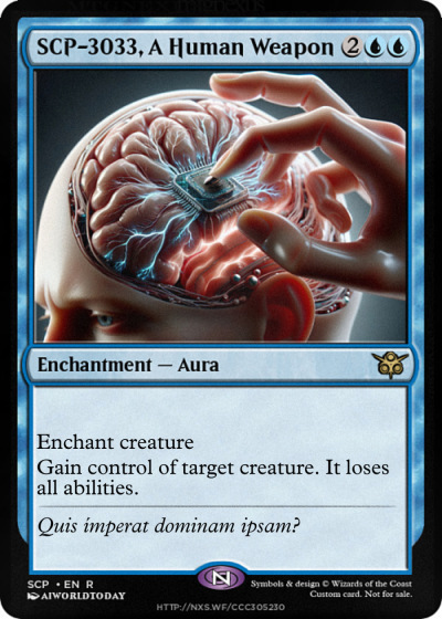 MTGNexus - SCP-3033, A Human Weapon