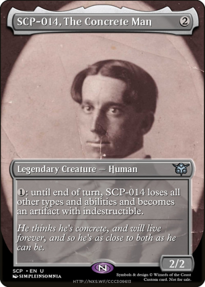 MTGNexus - SCP-014, The Concrete Man