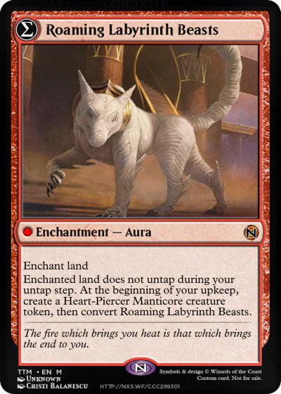 MTGNexus - Mid-Journey Encampment // Roaming Labyrinth Beasts