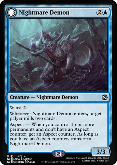 MTGNexus - Nightmare Demon // Endless Nightmare