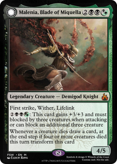 MTGNexus - Malenia, Blade of Miquella // Malenia, Goddess of Rot