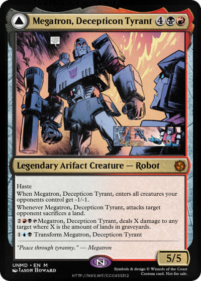 MTGNexus - Megatron, Decepticon Tyrant // Megatron, Dominant Force