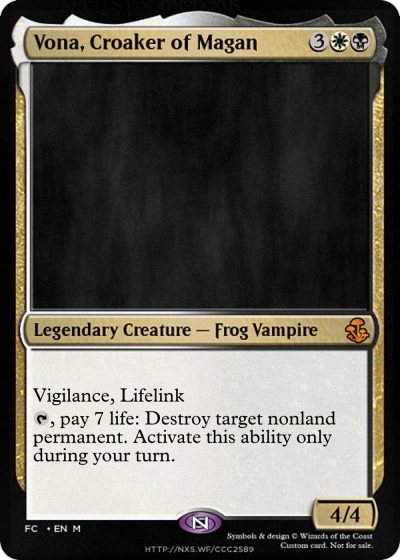 MTGNexus - Vona, Croaker of Magan