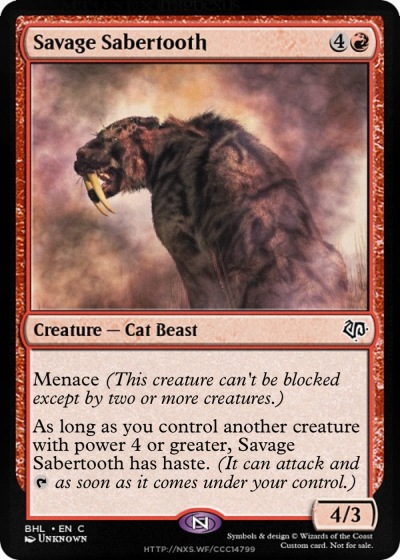 MTGNexus - Savage Sabertooth