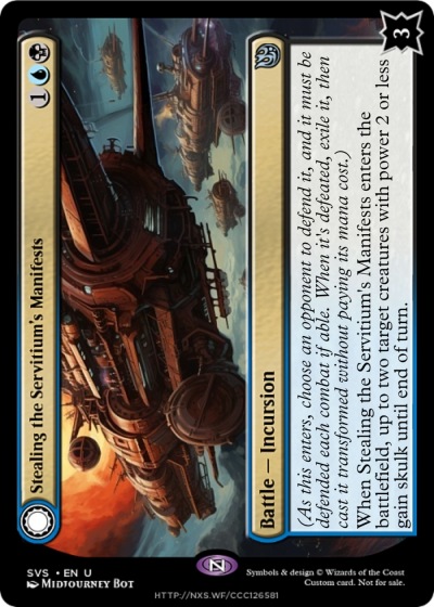 MTGNexus - Stealing the Servitium's Manifests // Commander's Journal