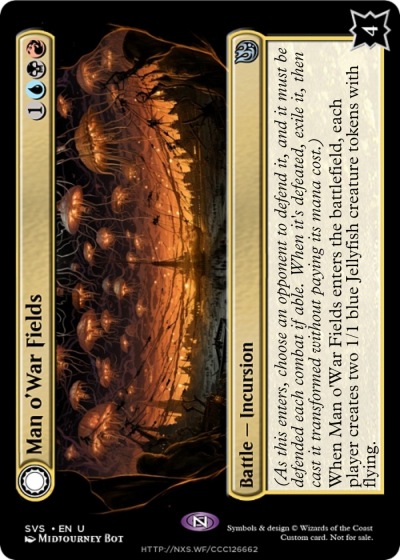 MTGNexus - Man o'War Fields // Arrival of the Matriarch