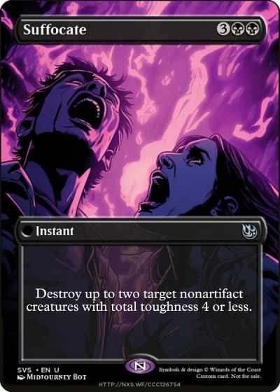 MTGNexus - Sabotage the Ventilation Systems // Suffocate