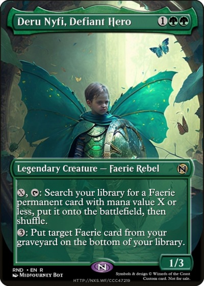 MTGNexus - Deru Nyfi, Defiant Hero