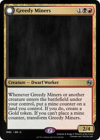 MTGNexus - Greedy Miners // Mine Dwellers
