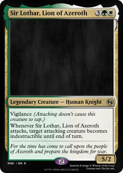 MTGNexus - Sir Lothar, Lion of Azeroth