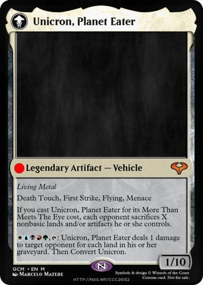 MTGNexus - Unicron, Chaos Bringer // Unicron, Planet Eater