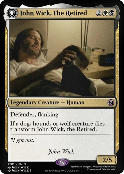MTGNexus - John Wick, The Retired // John Wick, Dog Avenger
