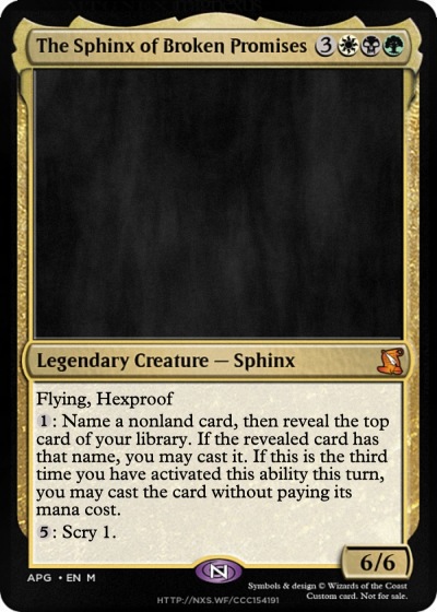 MTGNexus - The Sphinx of Broken Promises