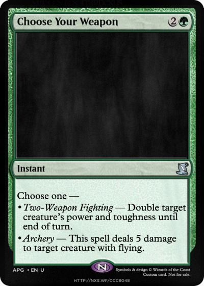 MTGNexus - Choose Your Weapon