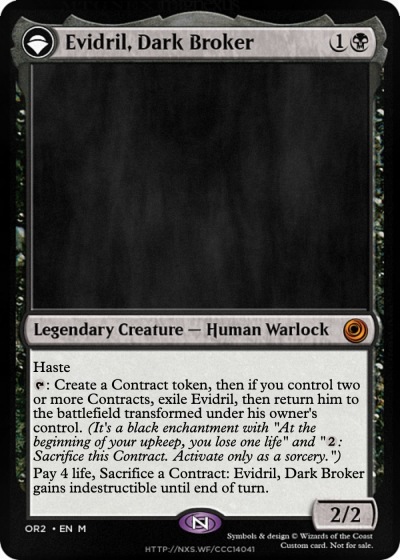 MTGNexus - Evidril, Dark Broker // Davriel Cane