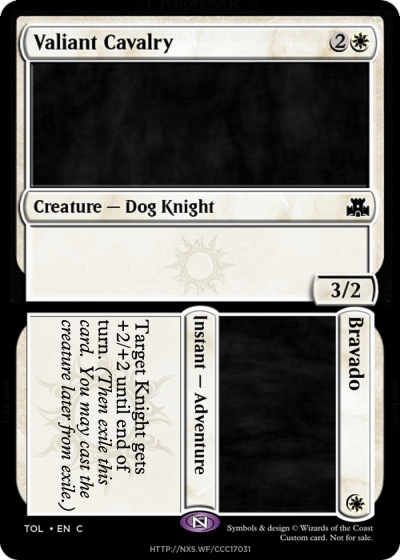 MTGNexus - Valiant Cavalry // Bravado