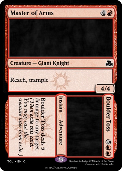 MTGNexus - Master of Arms // Boulder Toss