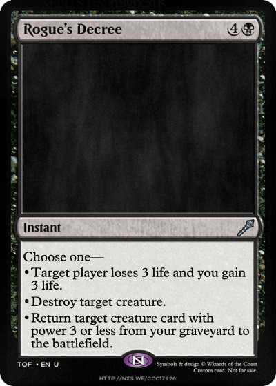 MTGNexus - Rogue's Decree