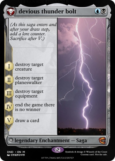 MTGNexus - angry dungeon master // devious thunder bolt