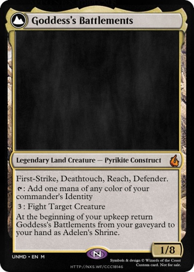 MTGNexus - Adelen's Shrine // Goddess's Battlements
