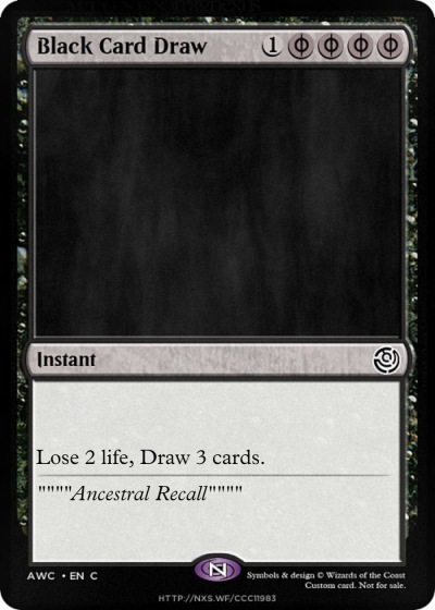 MTGNexus - Black Card Draw