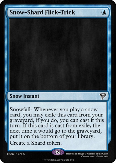 MTGNexus - Snow-Shard Flick-Trick