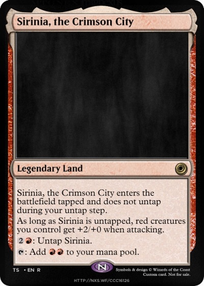 MTGNexus - Sirinia, the Crimson City