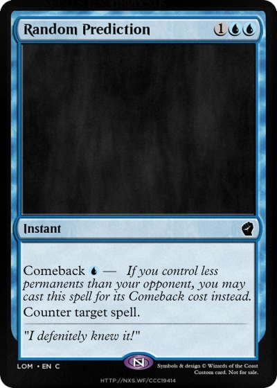 MTGNexus - Random Prediction