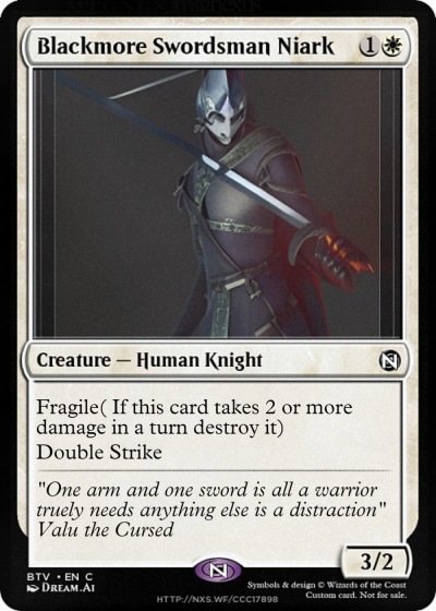 MTGNexus - Blackmore Swordsman Niark