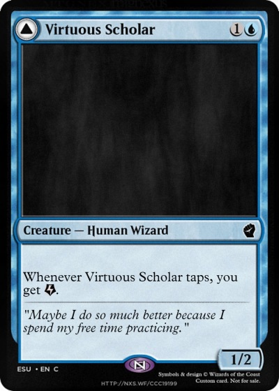 MTGNexus - Virtuous Scholar // Vile Spellsnipe