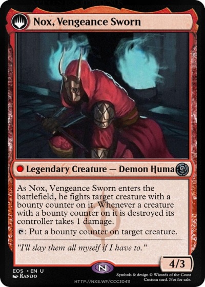 MTGNexus - Nox, Church Hunter // Nox, Vengeance Sworn