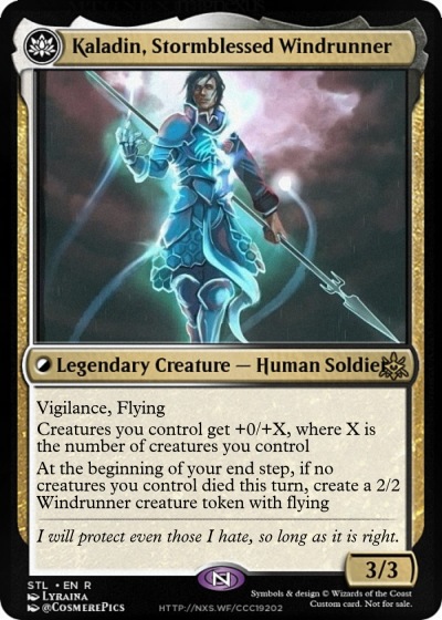 MTGNexus - Kaladin, Broken Bridgeman // Kaladin, Stormblessed Windrunner