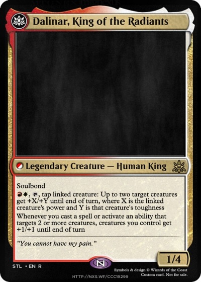 MTGNexus - Dalinar Kholin, the Blackthorn // Dalinar, King of the Radiants