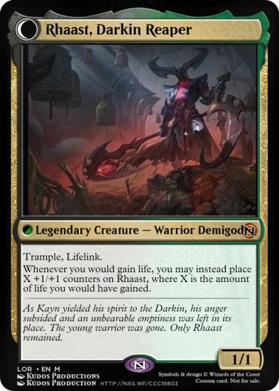 MTGNexus - The Darkin Scythe // Rhaast, Darkin Reaper