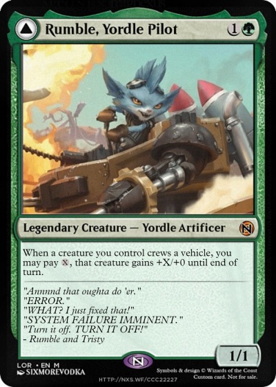 MTGNexus - Rumble, Yordle Pilot // Tristy, Scrap Mech