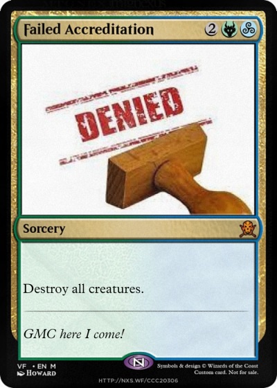 MTGNexus - Failed Accreditation