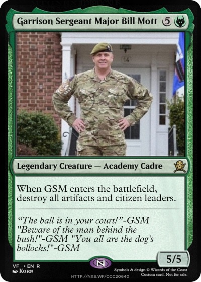 MTGNexus - Garrison Sergeant Major Bill Mott