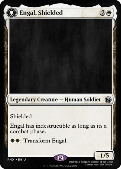 MTGNexus - Engal, Shielded // Engal, Bladeslayer