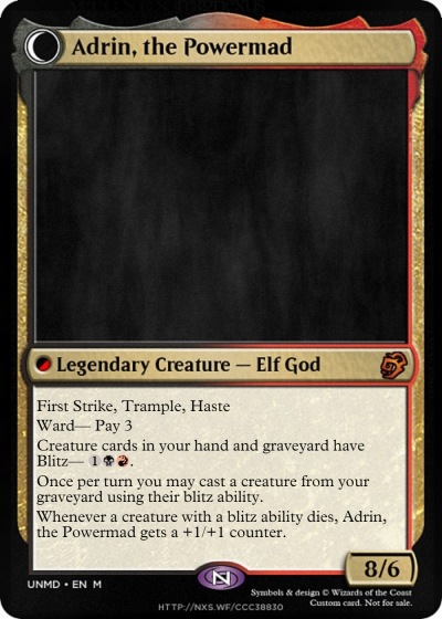 MTGNexus - Adrin, All Is Lost // Adrin, the Powermad